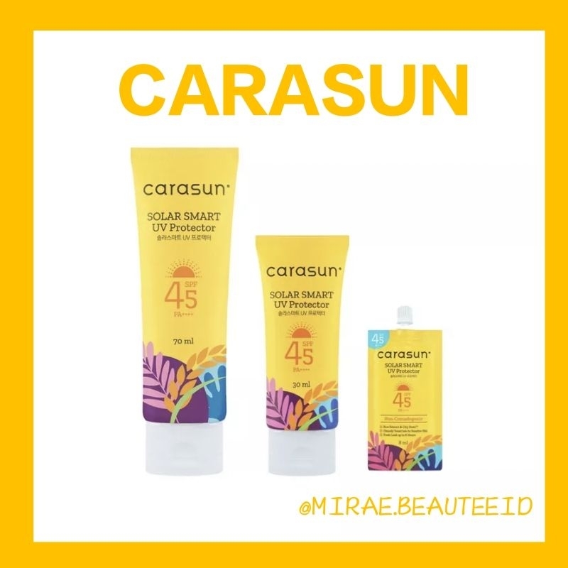 Jual CARASUN Solar Smart UV Protector Sunscreen SPF 45+ PA+++ | Shopee Indonesia