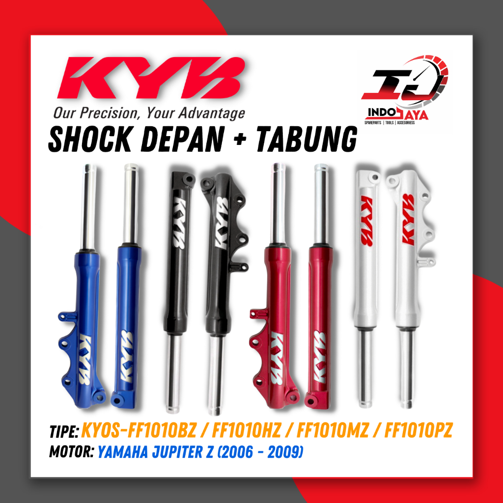 Jual SHOCK DEPAN + TABUNG KAYABA KYOS-FF1010 SERIES UNTUK YAMAHA JUPITER Z / SHOCK AS / FRONT ...
