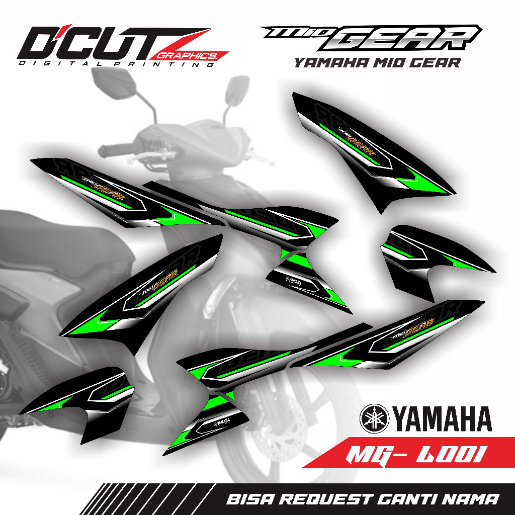 Jual Striping Yamaha Mio Gear Tahun 2020 ( MG - L001 ) | Shopee Indonesia