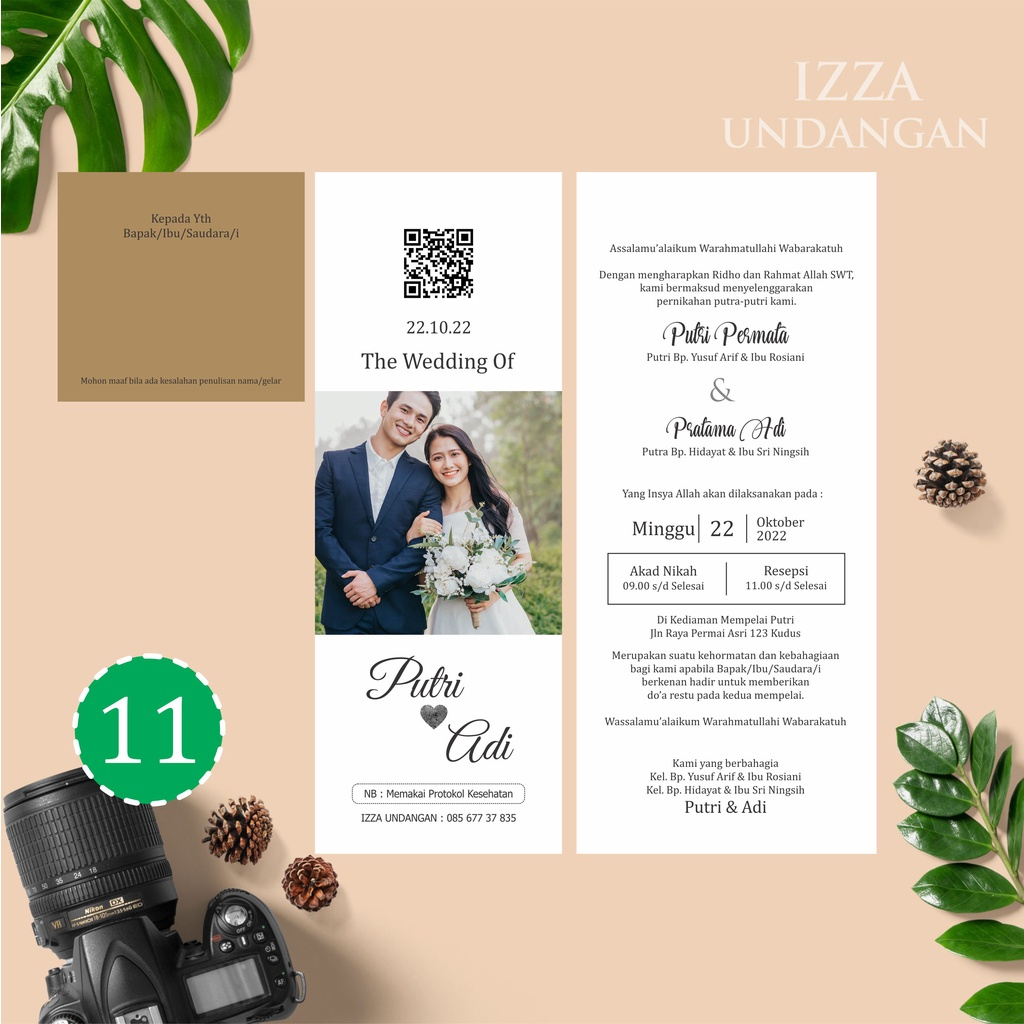 Jual UNDANGAN PERNIKAHAN MURAH NIKAH LAYER CRAFT SERIES HANGTAG | Shopee Indonesia