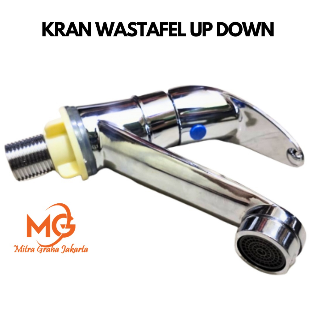 Jual Keran Kran Wastafel Basin Cuci Tangan 1/2 Inch Model Angkat Up ...