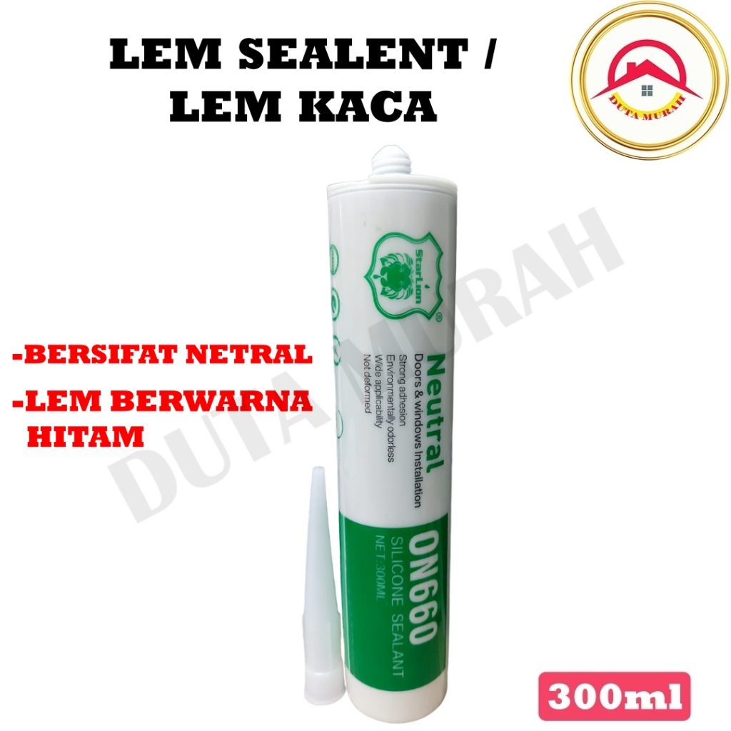 Jual Lem Sealant Kaca Lem Silicone Asam, Netral Lem Kaca Black,White ...