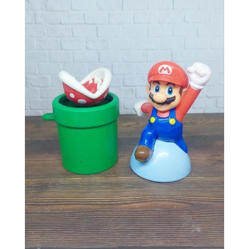 Jual Figure Super Mario, mario tong set 2pcs. Tong mario, mario pipa ...