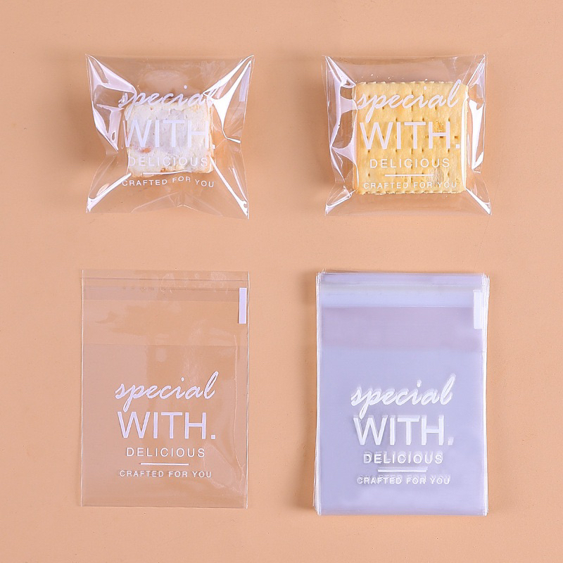 Jual BLANJA.ids [100 LEMBAR] Plastik cookie 4 Motif Packing cookies ...