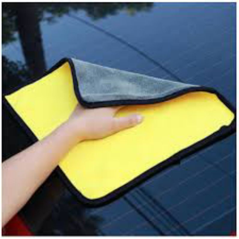 Jual KAIN LAP MOBIL MICROFIBER 30 X 40 / 30 X 30 KAIN LAP KUNING ...