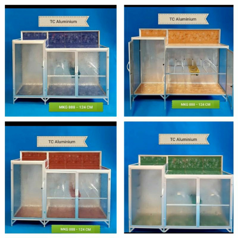 Jual LP449 124X45X70+25 15U MEJA KOMPOR GAS KERAMIK ALUMINIUM KACA ...