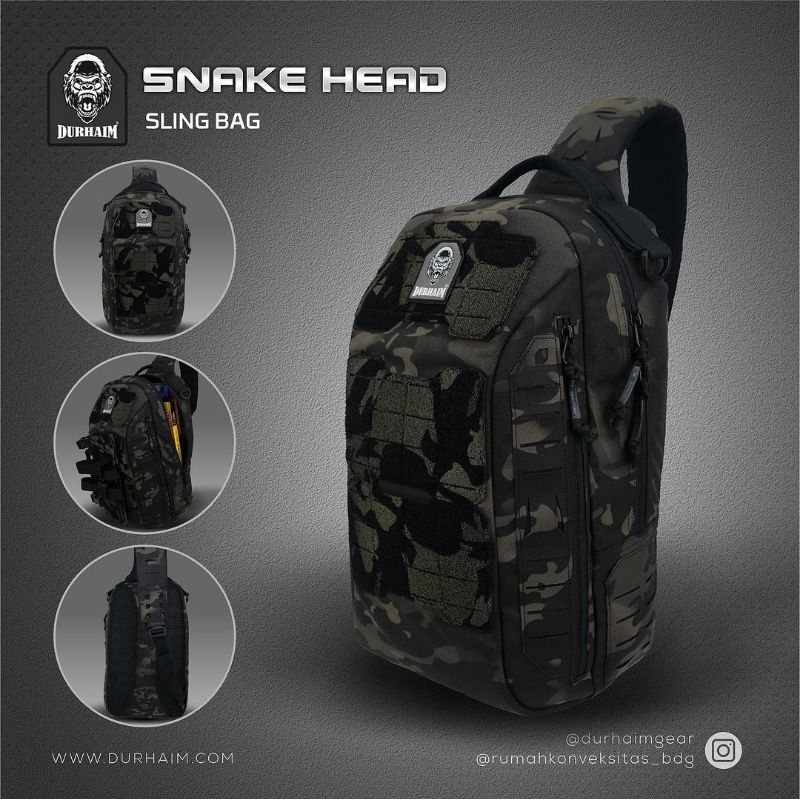 Jual Sling Bag tactical Snake Head Durhaim | Shopee Indonesia