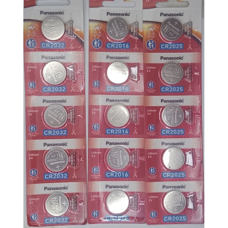 Jual Baterai Lithium 3V Panasonic original CR2016 CR2025 CR2032 Batu batrai baterai kancing ...