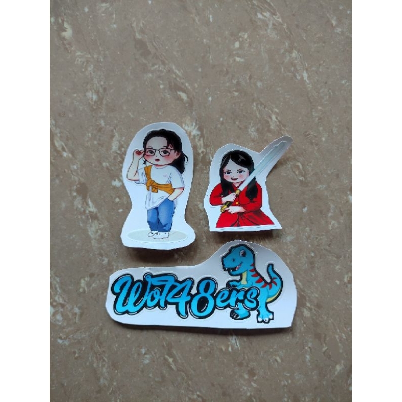 Jual STIKER JKT48 CHRISTY MARSHA DAN WOT48ERS | Shopee Indonesia