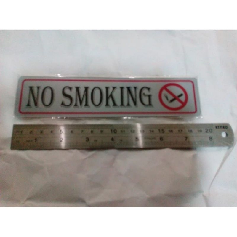 Jual Akrilik Plat Tulisan NO SMOKING / DILARANG MEROKOK Sign Board ... Jual Akrilik Plat Tulisan NO SMOKING / DILARANG MEROKOK Sign Board ...