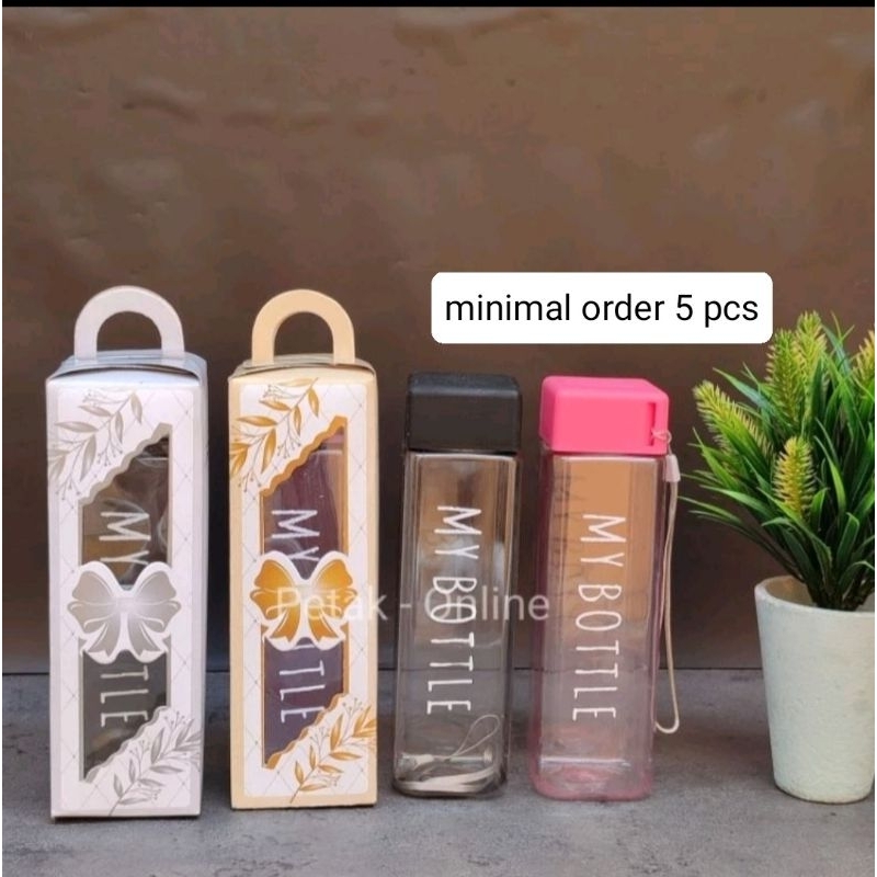 Jual My Bottle Kotak/ Botol Minum Plastik Kemasan box Tenteng Batik ...