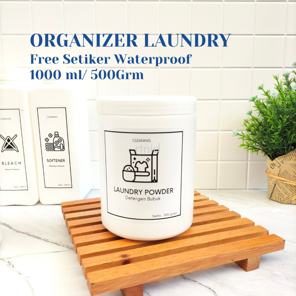 Jual Rtnid. Botol Sabun Laundry Aesthetic Free Label Waterproof ...