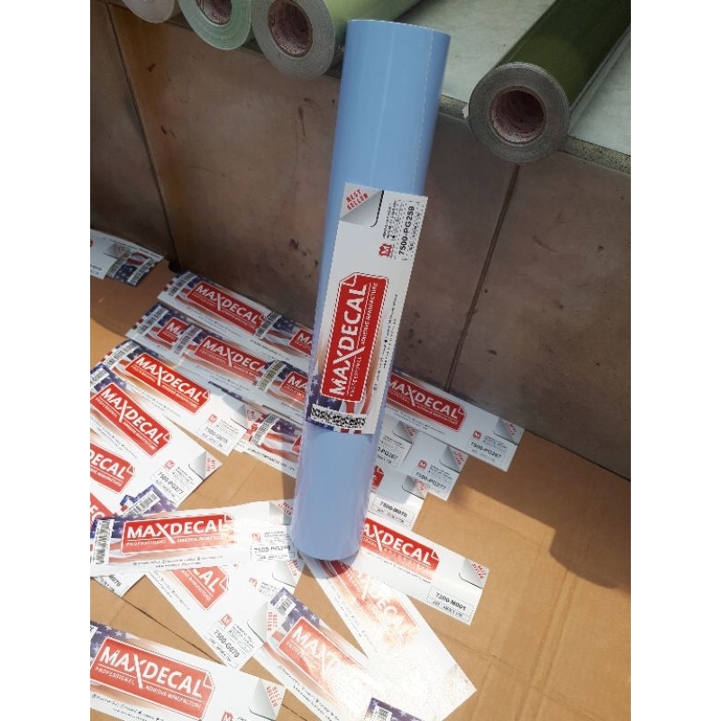 Jual [ MAX DECAL PASTEL ] SKOTLET MOTOR STIKER ICY BLUE GLOSSY 45CM X ...