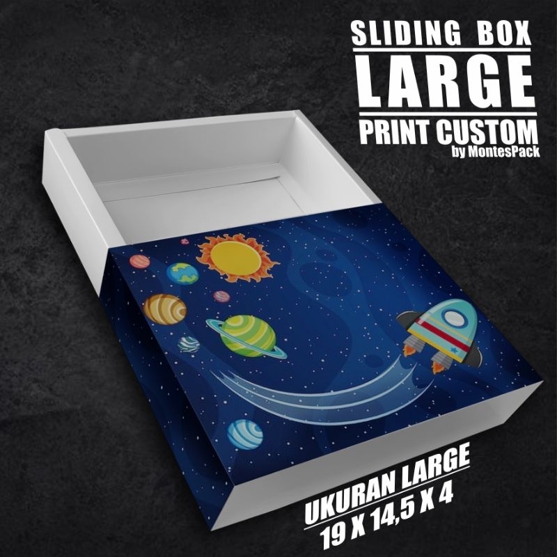 Jual SLIDE BOX CUSTOM PRINT ukuran LARGE / SLIDING BOX JUMBO / CUSTOM ...