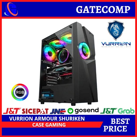 Jual Casing Gaming VURRION ARMOUR SHURIKEN - Tempered Glass Mid-Tower ...