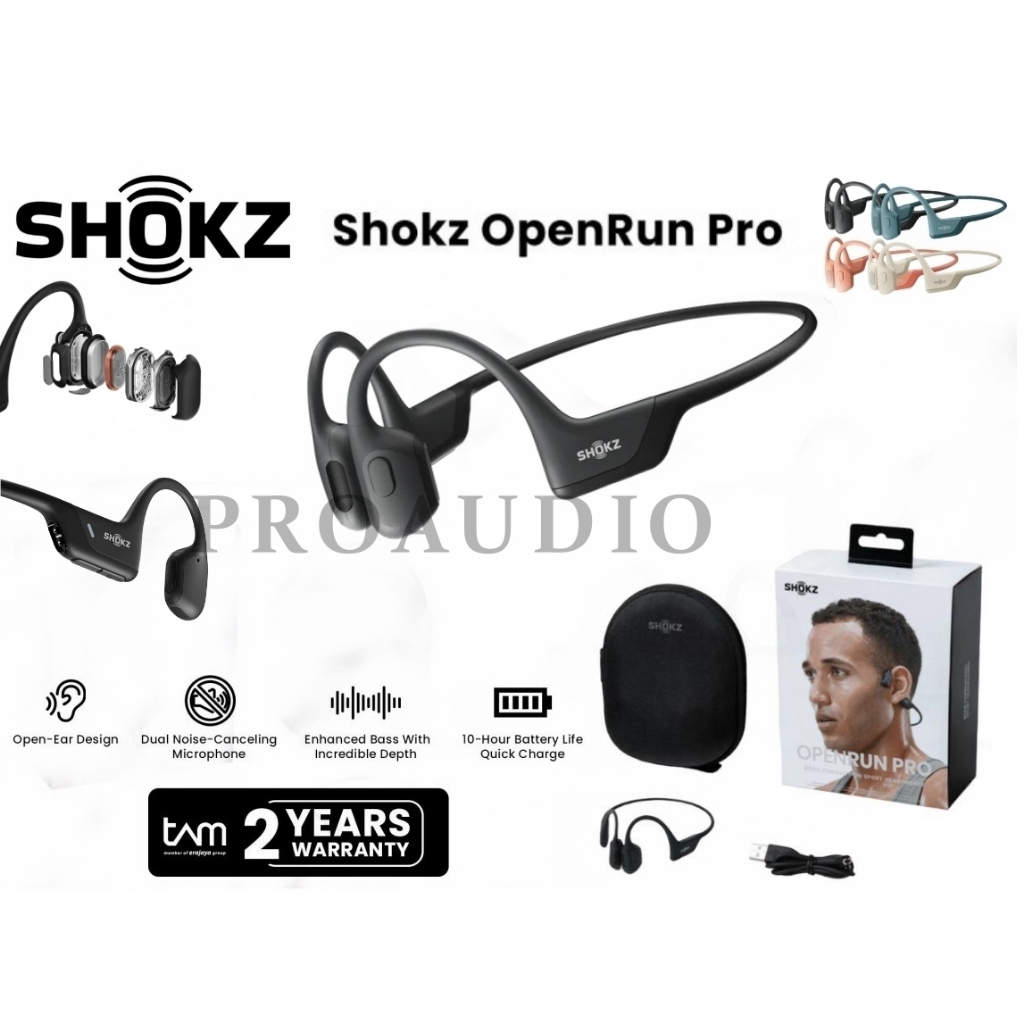 Jual Shokz Openrun Pro Wireless Bone Conduction Headphone Open Run Pro ...