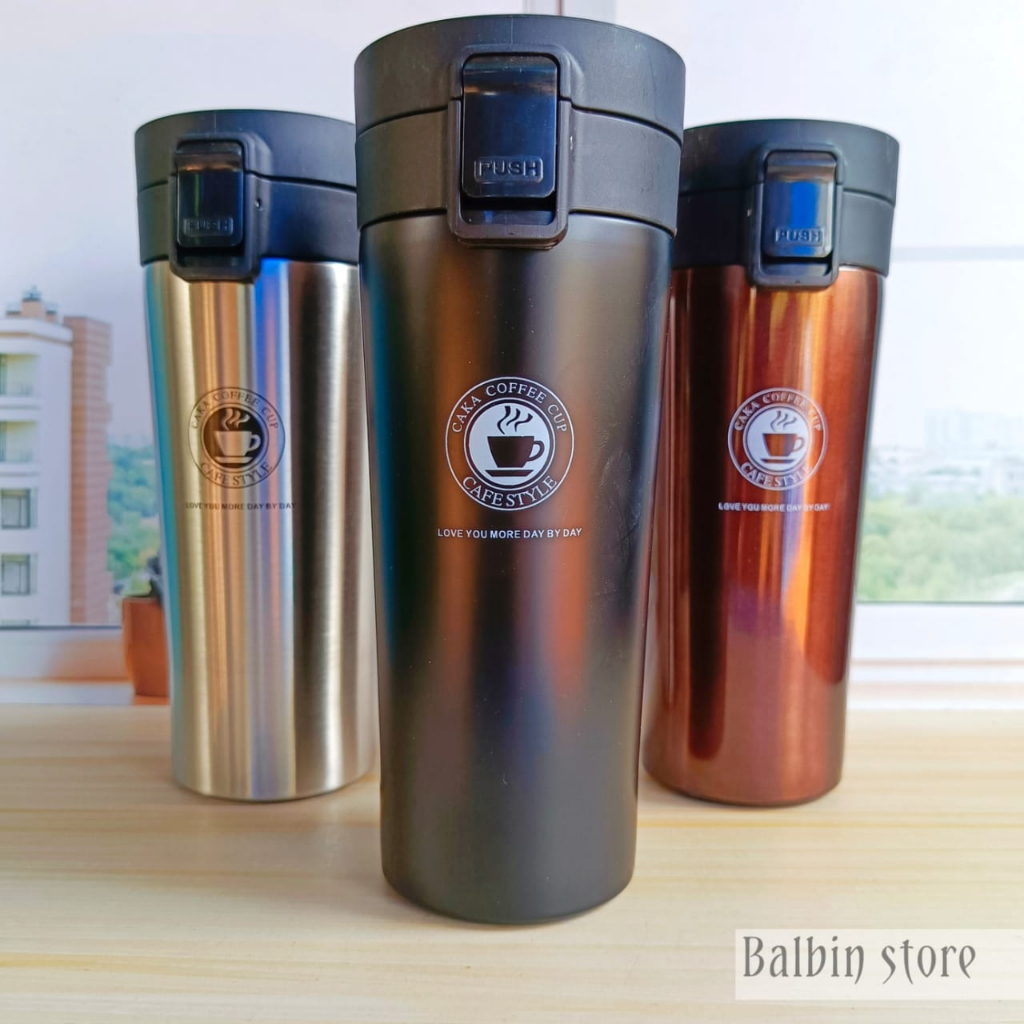 Jual PROMO 1PCS TERMOS TUMBLER STAINLESS STEEL 500ML BOTOL MINUM AIR ...