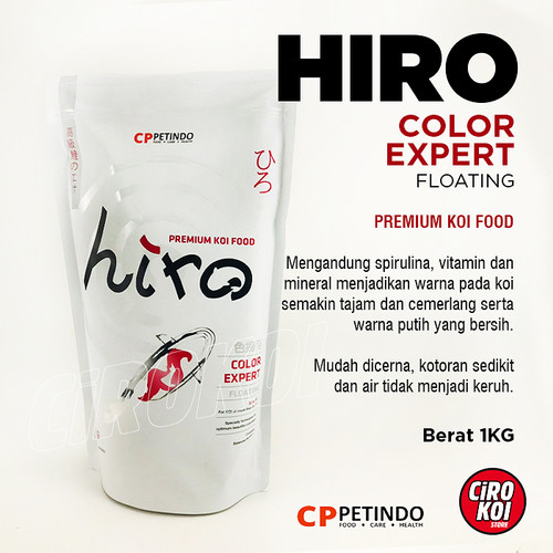 Jual HIRO Makanan Pakan Pelet Ikan Koi Fish Food 1kg Sekelas Super Safe ...