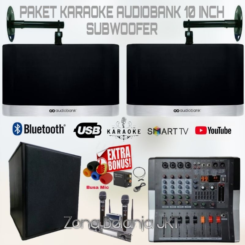 Jual PAKET SOUND SYSTEM KARAOKE SET LIVE MUSIK SPEAKER AUDIOBANK 10 ...