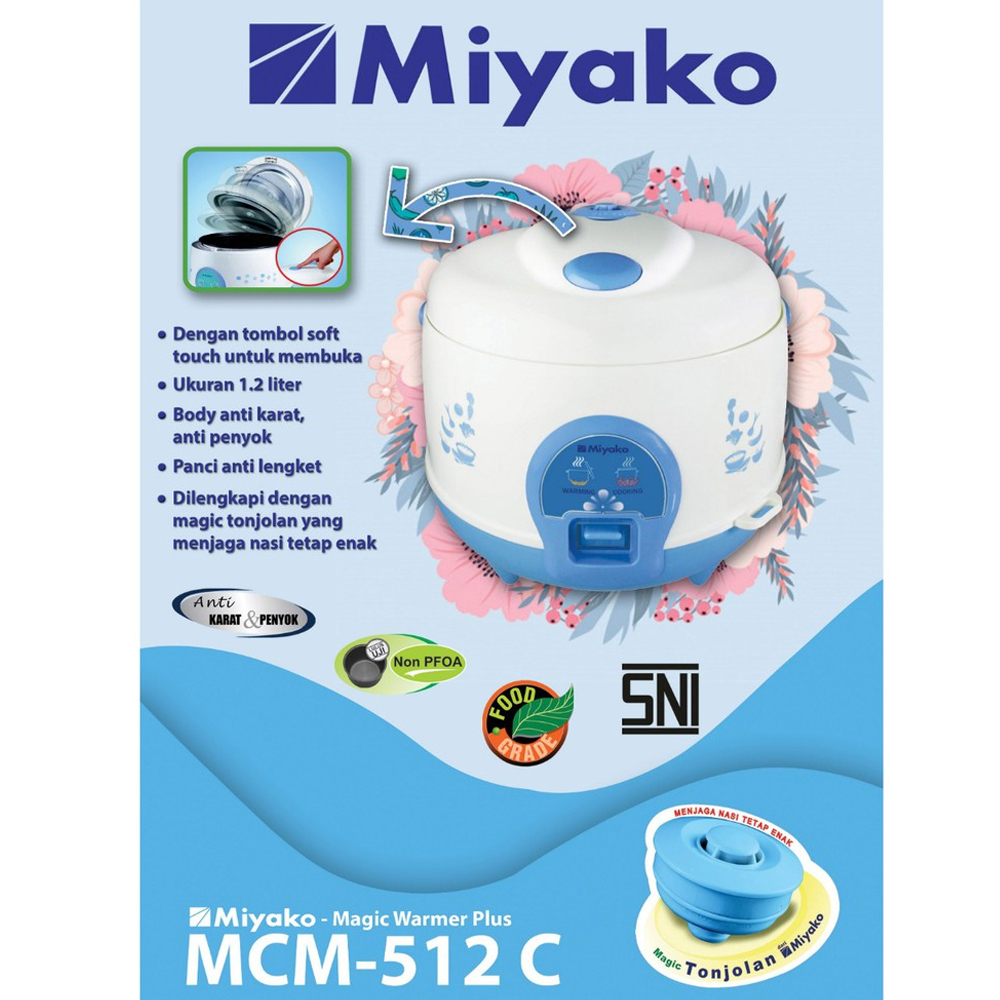 Jual MIYAKO - MCM-512 C magic com 1,2 L | mejikom miyako 1200 mili ...