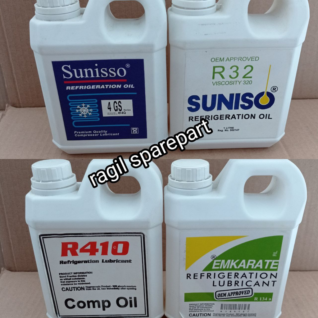 Jual OLI KOMPRESOR EMKARATE R134, R32 SUNISO , R410 , SUNISO 4 GS ...