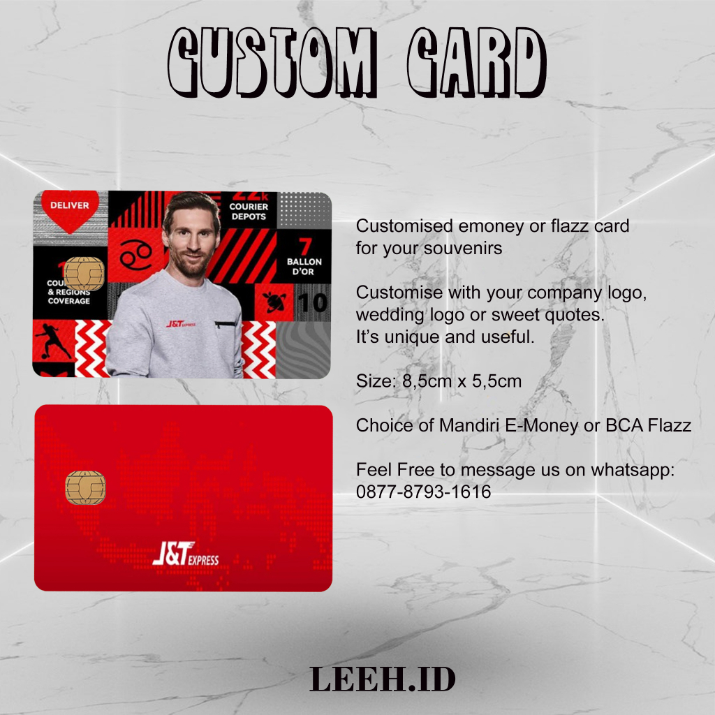 Jual CUSTOM CARD - Kartu Uang Elektronik Etoll Flazz Gen 2/Emoney ...