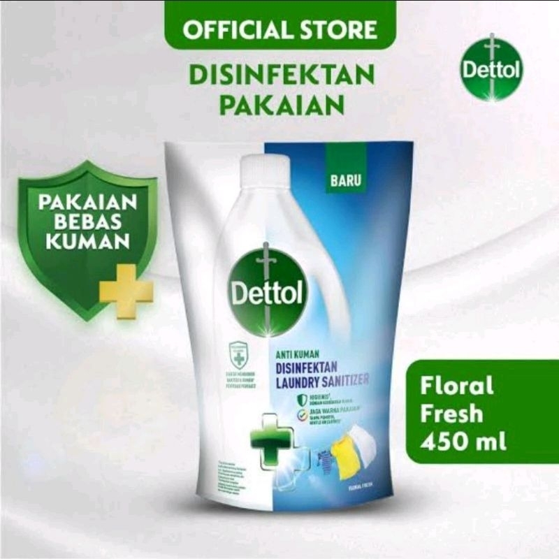 Jual Dettol Laundry Sanitizer 450ml | Shopee Indonesia