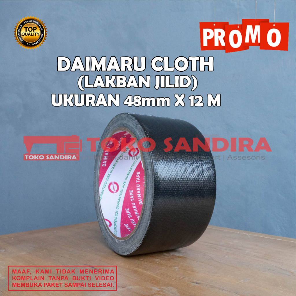 Jual 1 pcs Lakban jilid daimaru 48mm x 12M/isolasi murah/lakban murah ...