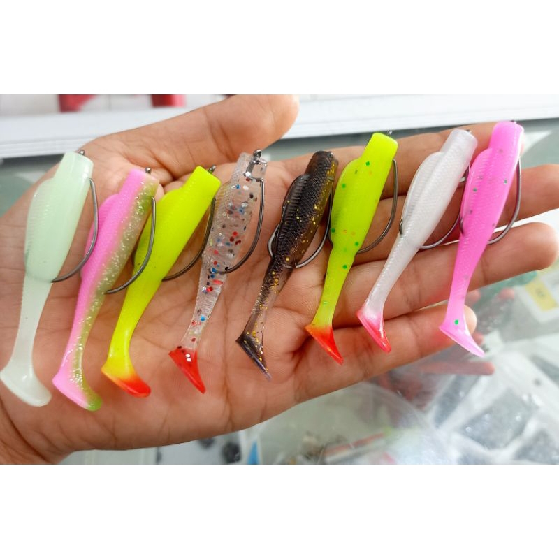 Jual soft lure 6 cm satuan hook axz | Shopee Indonesia