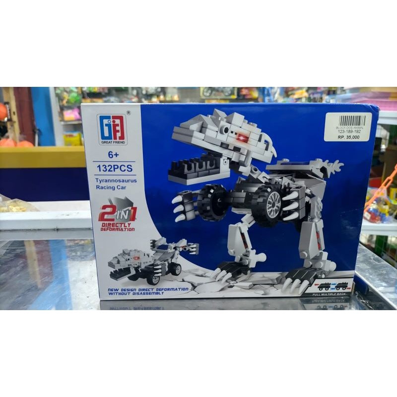 Jual Mainan Bricks Block Dino to Robot Animal Dinosaurus Tyrex ...
