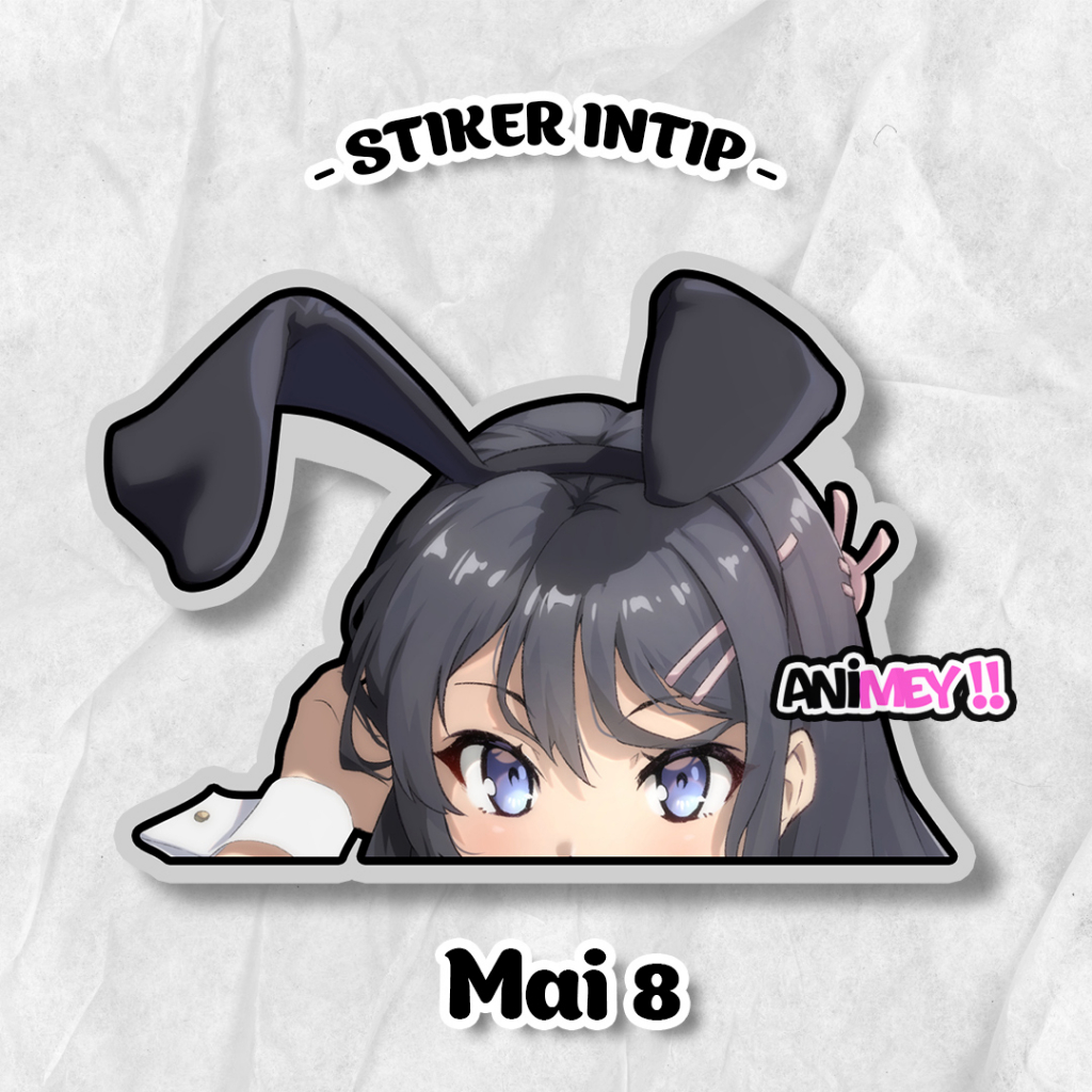 Jual Stiker Intip Mai Sakurajima / Sticker Anime Waterproof | Shopee ...