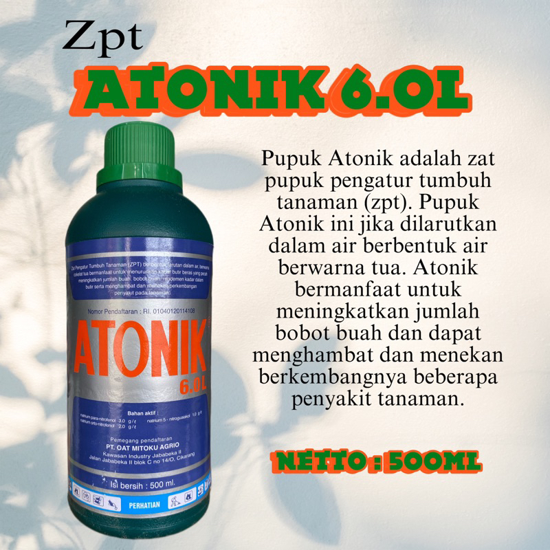 Jual PUPUK DAUN ZPT ATONIK 500ML | Shopee Indonesia