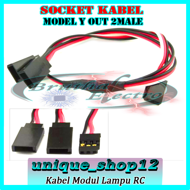 Jual Kabel Model Y Socket RC Servo Extention Kabel Jumper Sambungan Esc ...