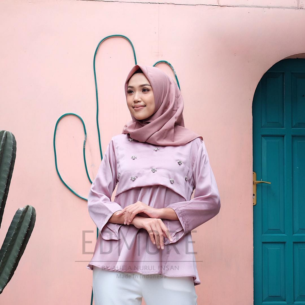 Jual [READY STOCK] Brita Top - Soft Purple | Shopee Indonesia