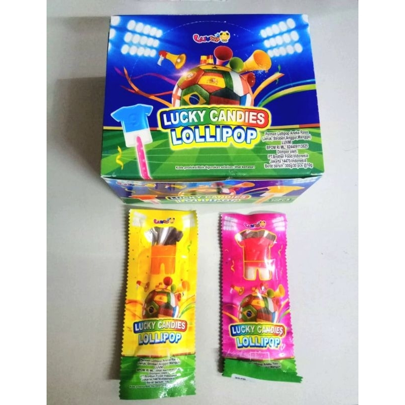 Jual Permen Cemilan Snack Loli Lolipop Candy Bola Sepakbola FIFA World ...