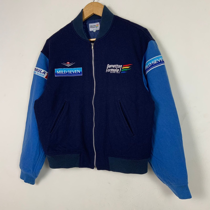 Jual VINTAGE BENETTON FORMULA 1 RACING TEAM JACKET WOOL NISMO TRD ...