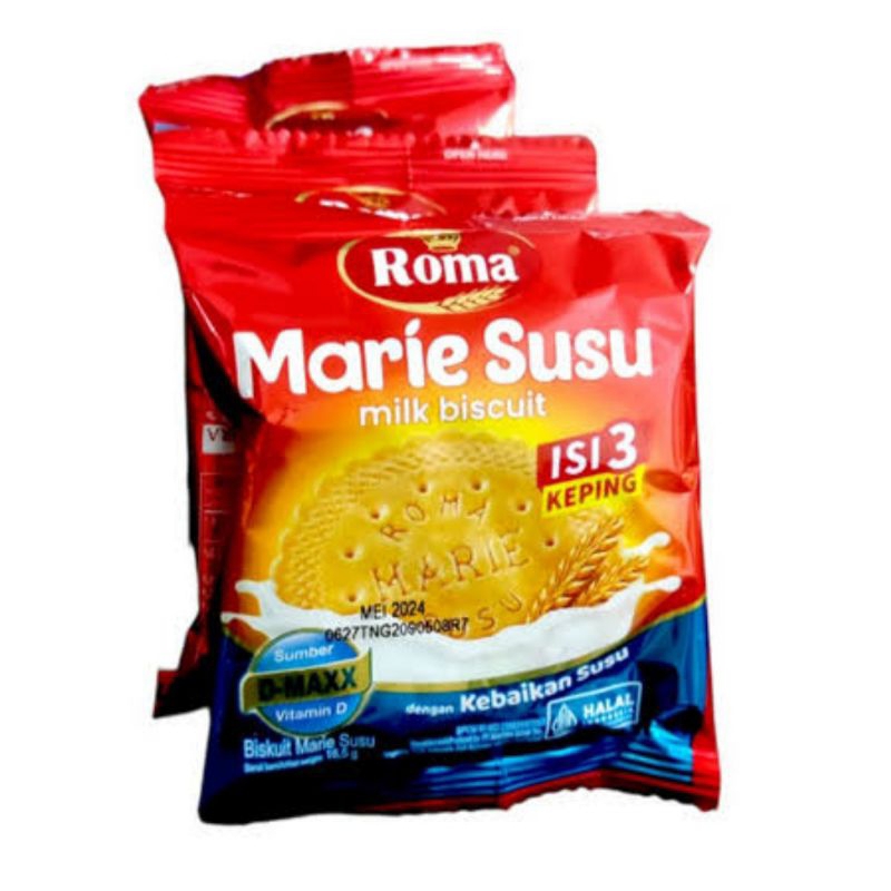 Jual Roma Marie Biskuit Susu 21 gr x 3pcs - Sembako Jogja | Shopee ...
