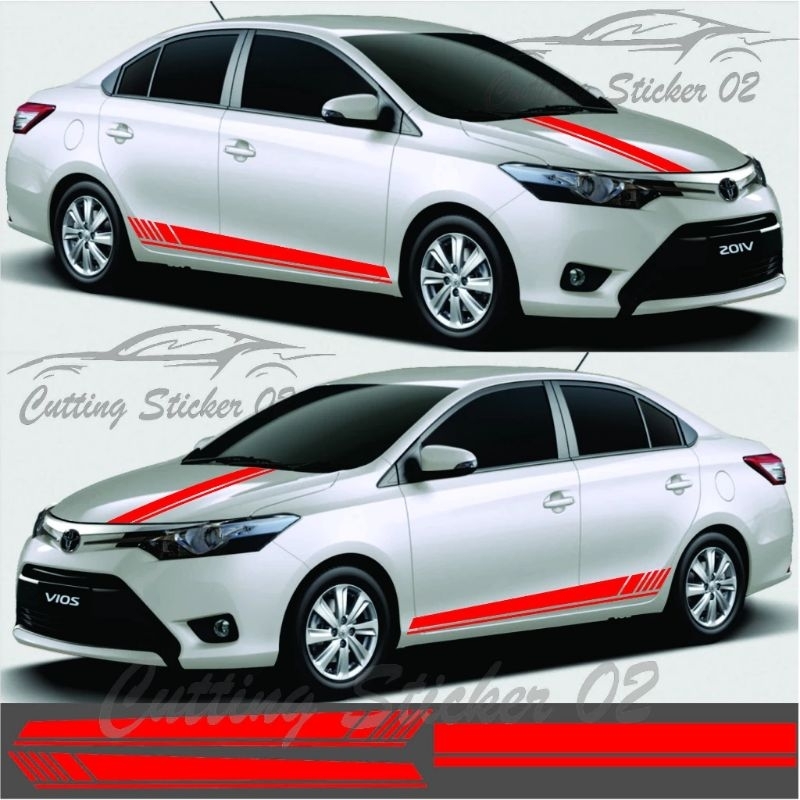 Jual stiker mobil Vios stiker kiss stiker terbaru 2 pcs | Shopee Indonesia