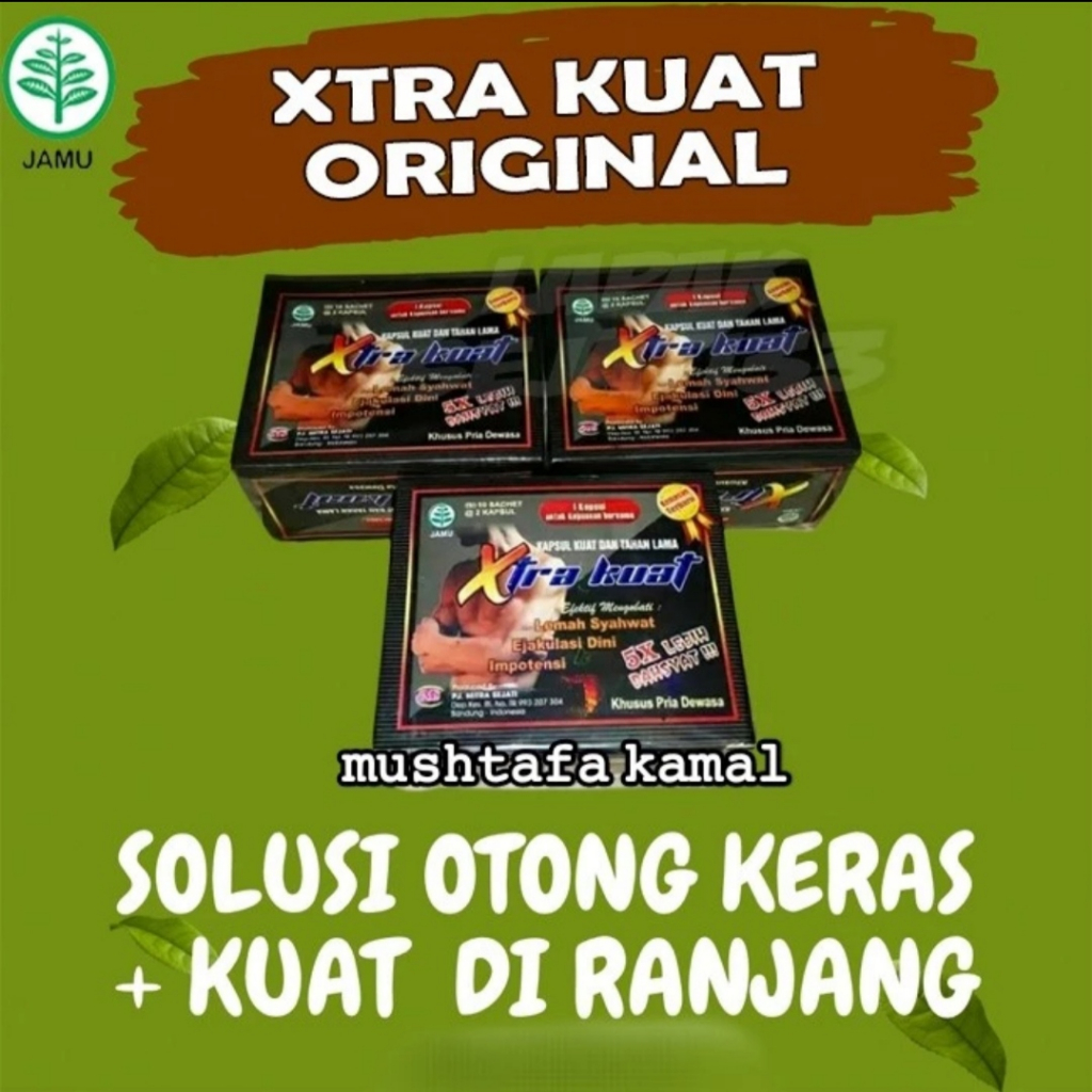 Jual Xtra Kuat Kapsul Original 100% Jamu Herbal 1box isi 10 sachet Kapsul kuat laki Obat Kuat ...