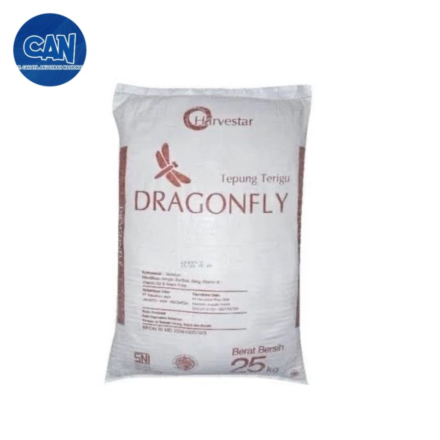 Jual DRAGONFLY Tepung Terigu 25Kg / 1 SAK GOJEK only | Shopee Indonesia