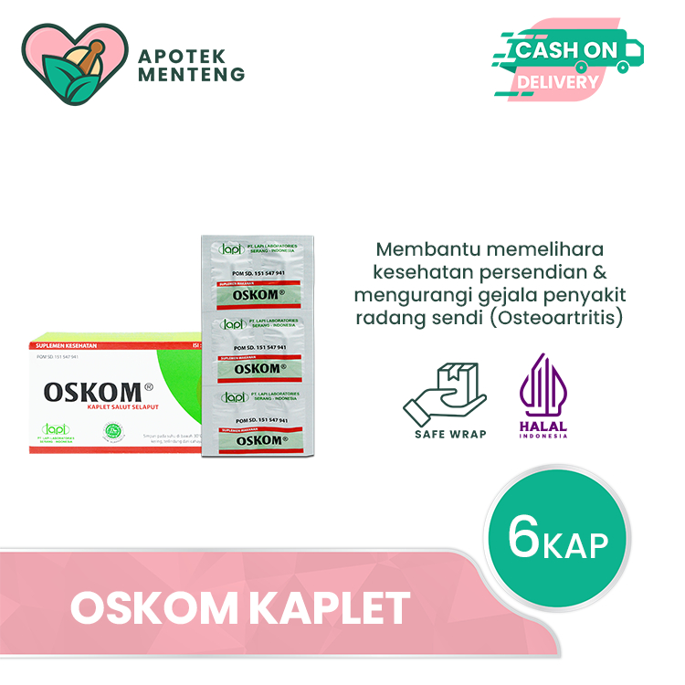 Jual Oskom 6 Tablet - Suplemen Kesehatan Sendi dan Osteoarthritis ...