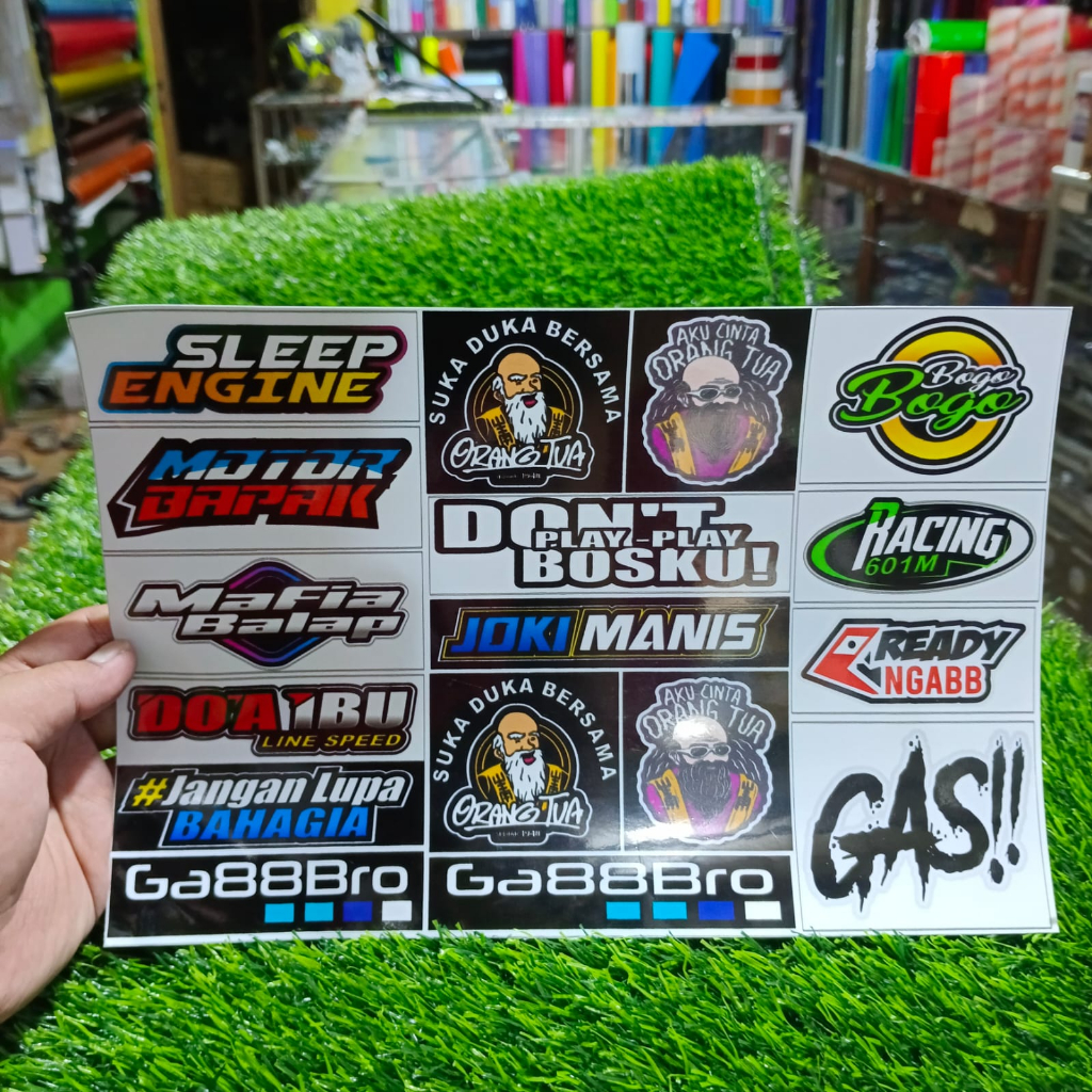Jual Sticker Pack Racing Stiker Motor harga perlembar | Shopee Indonesia