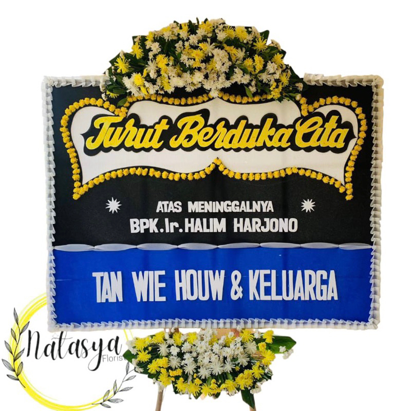 Jual bunga papan duka cita / karangan bunga tangerang / bunga papan ...