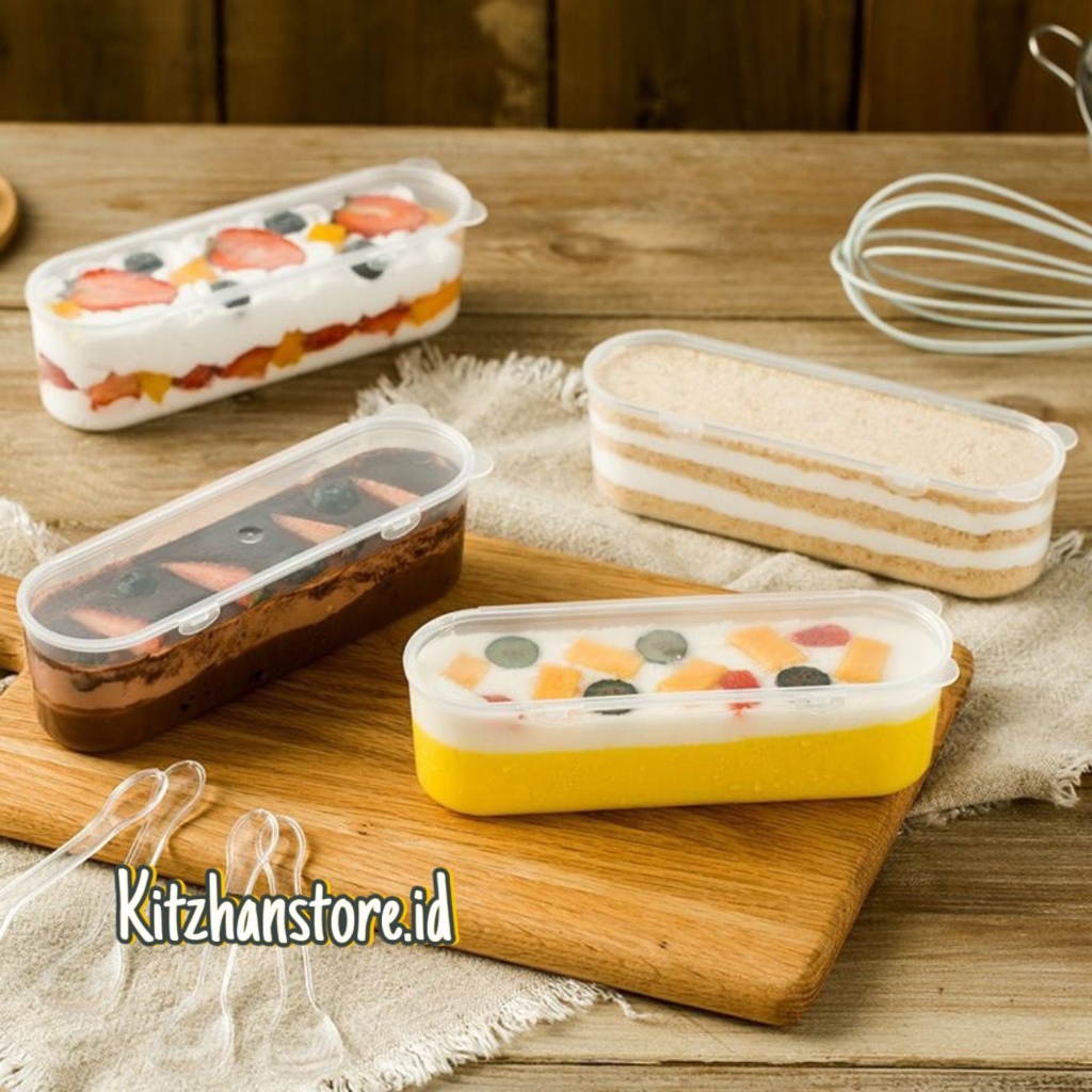Jual 10pcs PREMIUM korean dessert box cup kotak dessert kue cake puding ...