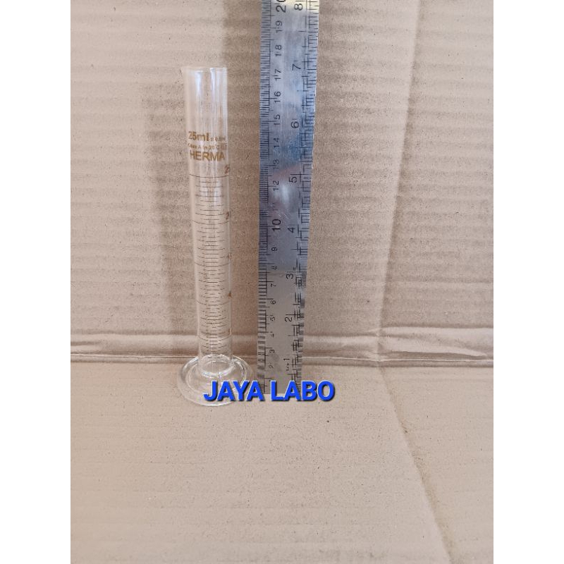 Jual GELAS UKUR 25 ml HERMA / MEASURING CYLINDER 25 ml | Shopee Indonesia