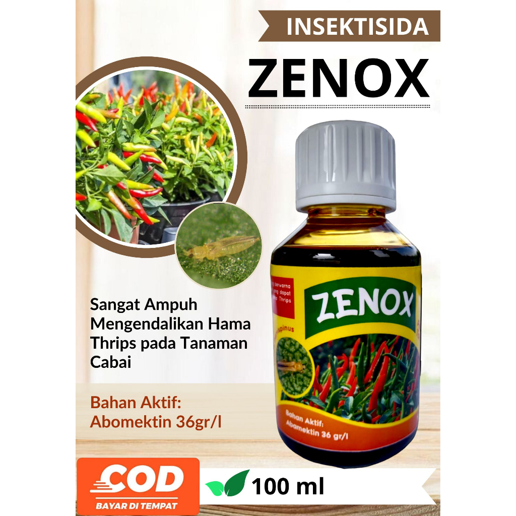 Jual Insektisida Tanaman Cabai Abamektin 100ML || Zenok Pembasmi Hama ...
