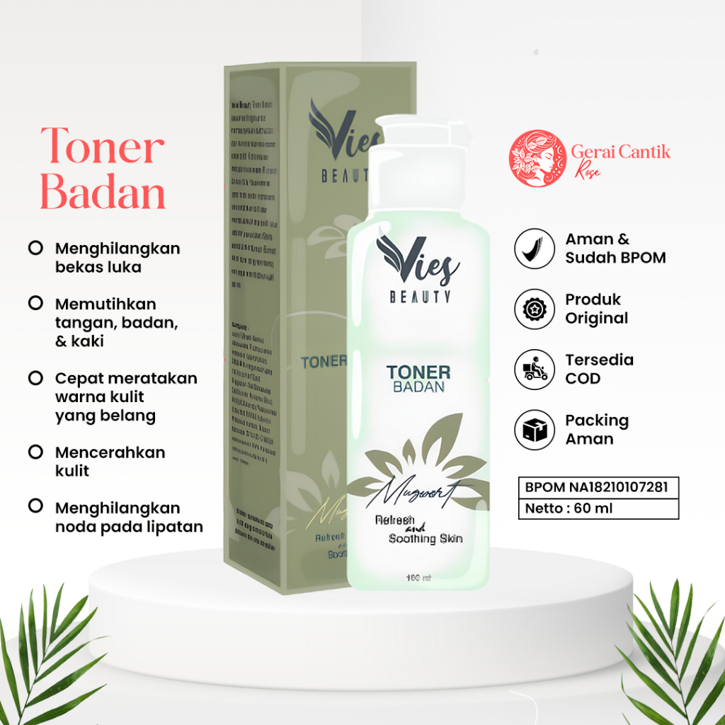 Jual Toner Badan By Vies Mugwort With Niacinamide 100 Ml Mengangkat Sel ...