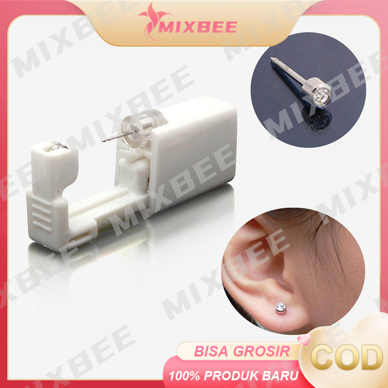 Jual 1 Pcs Alat Tindik Anting telinga Dispossible Keselamatan Steril ...