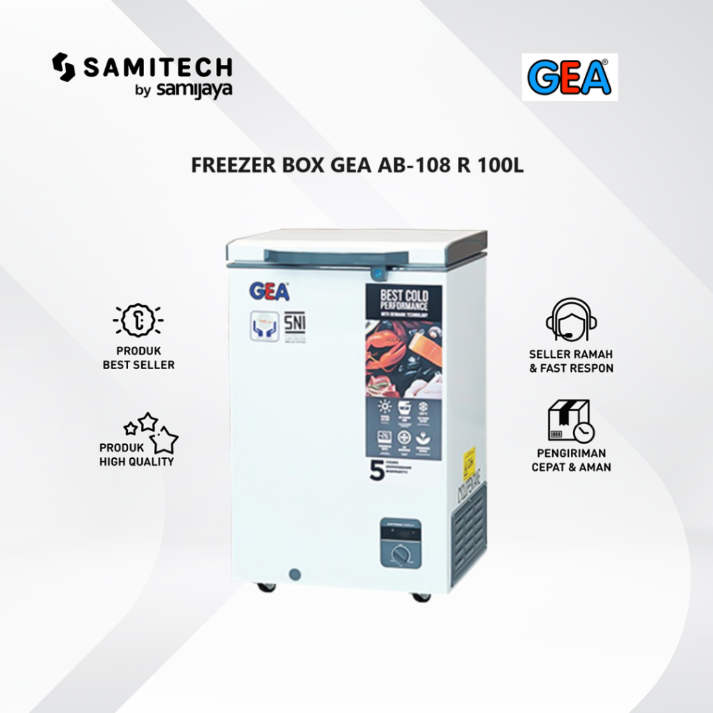 Jual Freezer Box GEA AB-108-R Chest Freezer Kapasitas 100L | Shopee ...