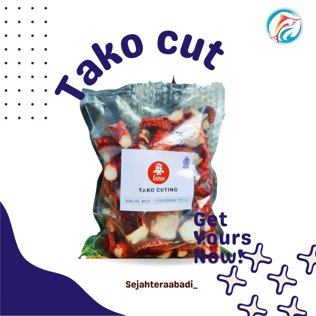 Jual TAKO CUT GURITA POTONG 1 KG GURITA TAKOYAKI HALAL PREMIUM TAKO LEG ...